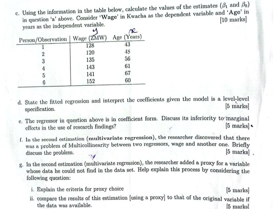 c. Using the information in the table below, | StudyX