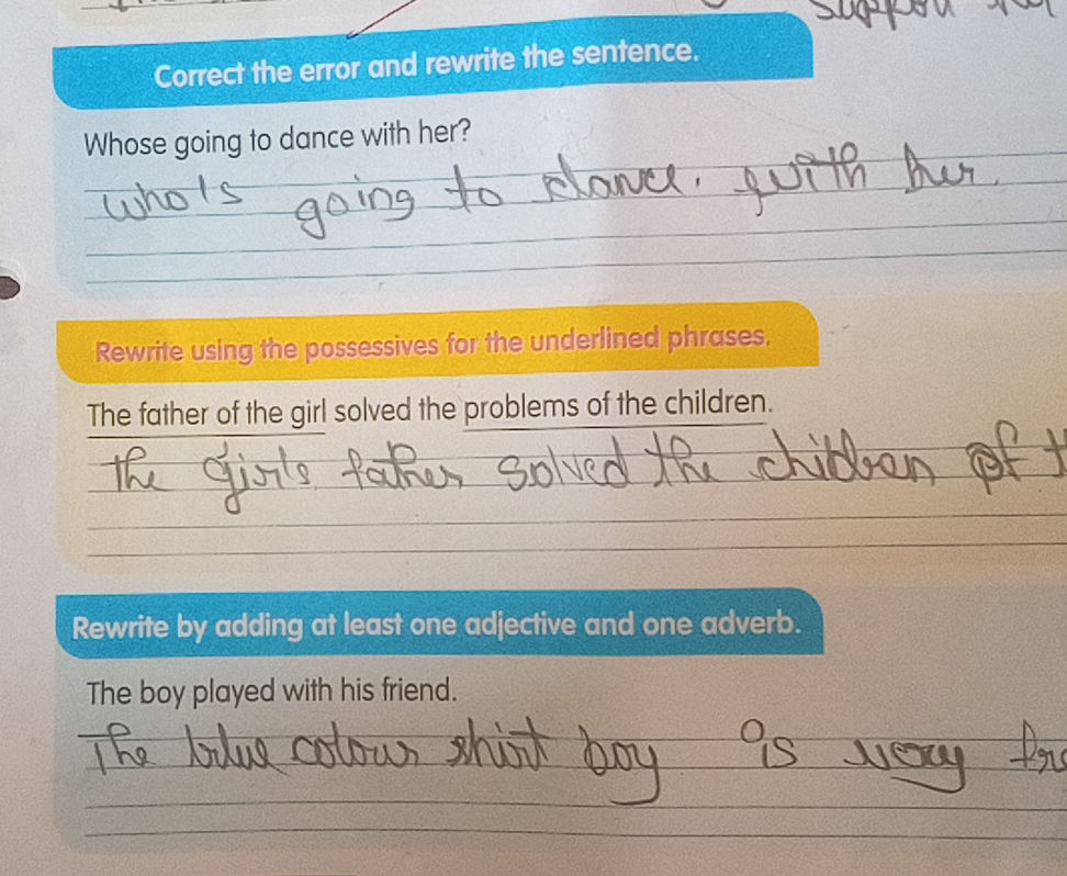 Correct the error and rewrite the sentence. | StudyX