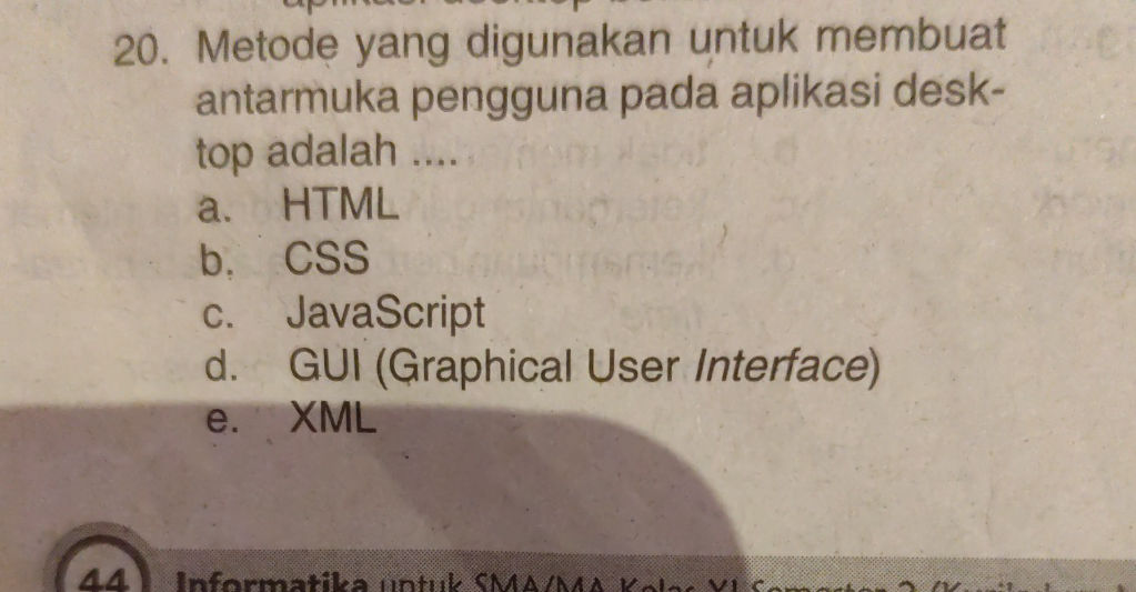 20. Metode yang digunakan untuk membuat | StudyX