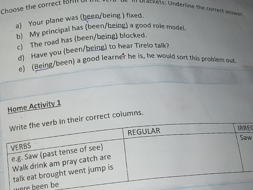 Choose the correct form of the verb 'be' in | StudyX
