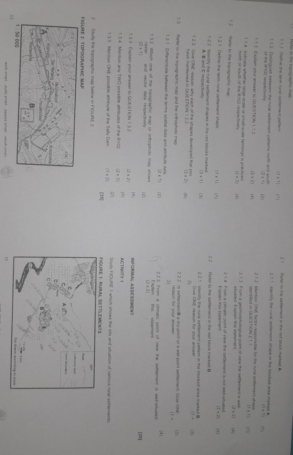 1.1 Refer to the topographic map. 1.1.1 | StudyX