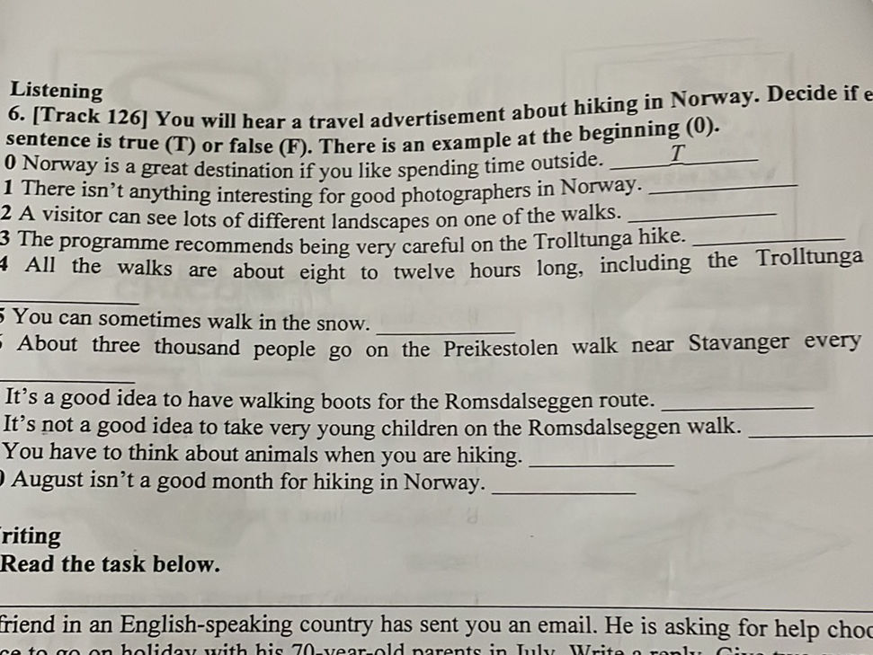 6. [Track 126] You will hear a travel | StudyX