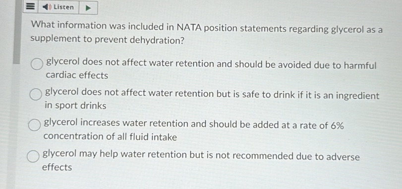 What information was included in NATA | StudyX