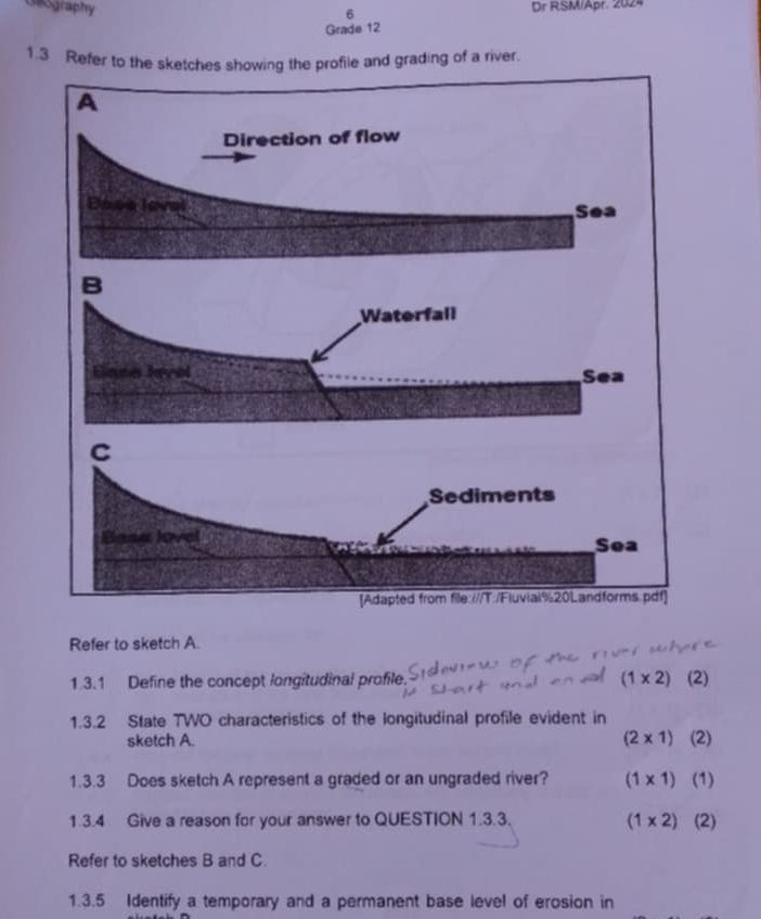 1.3 Refer to the sketches showing the | StudyX