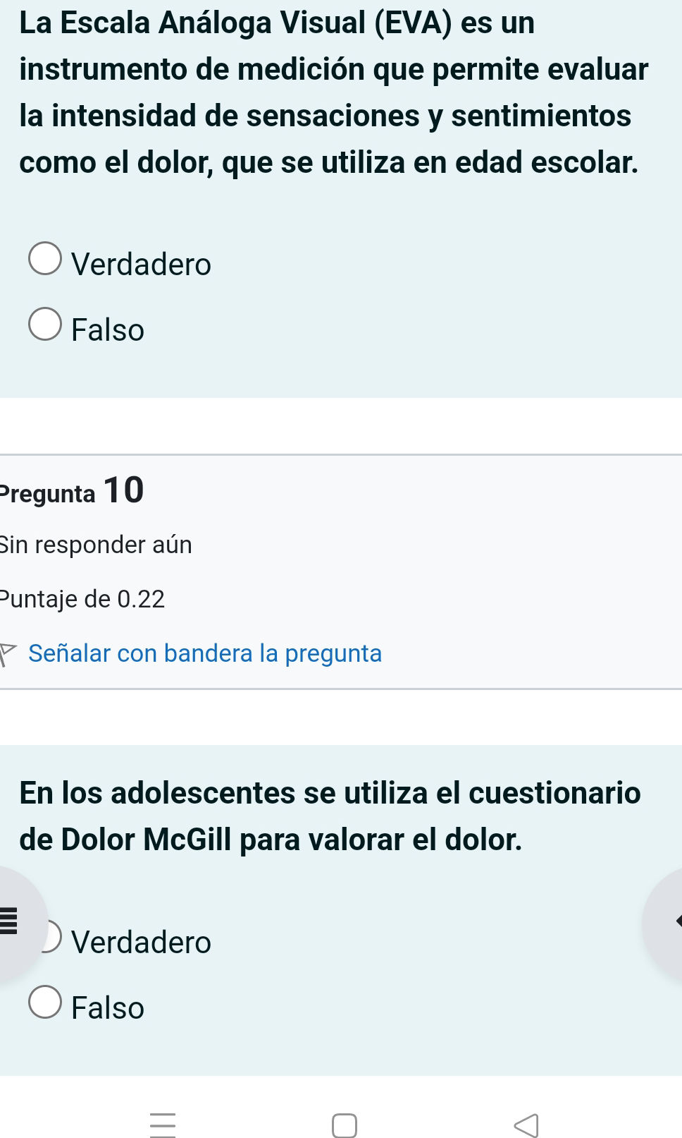 La Escala Análoga Visual (EVA) es un | StudyX