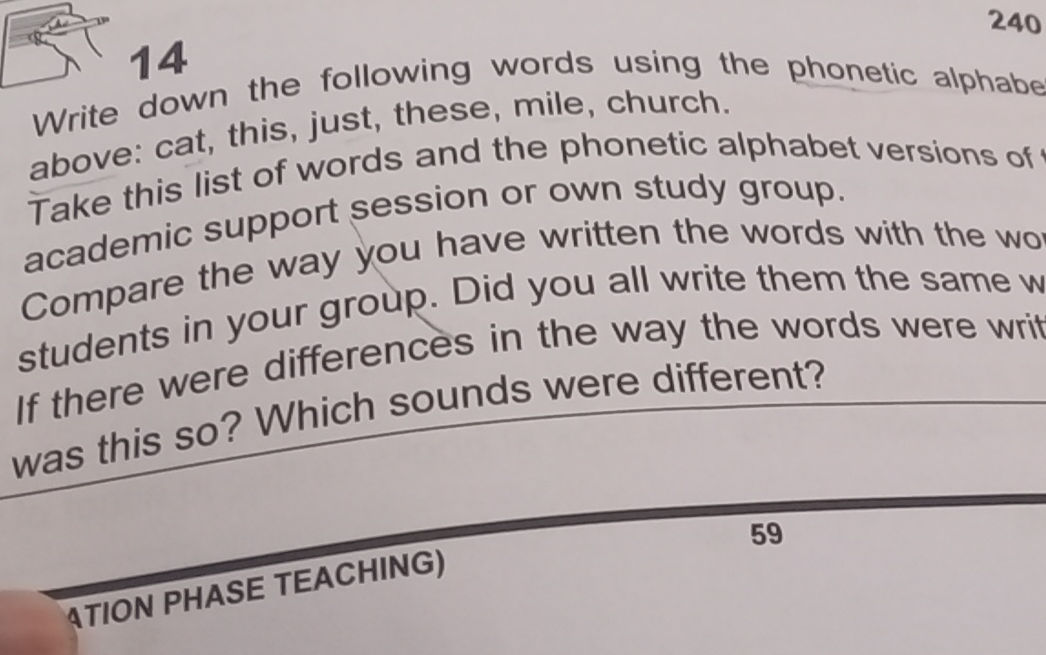 Write down the following words using the | StudyX