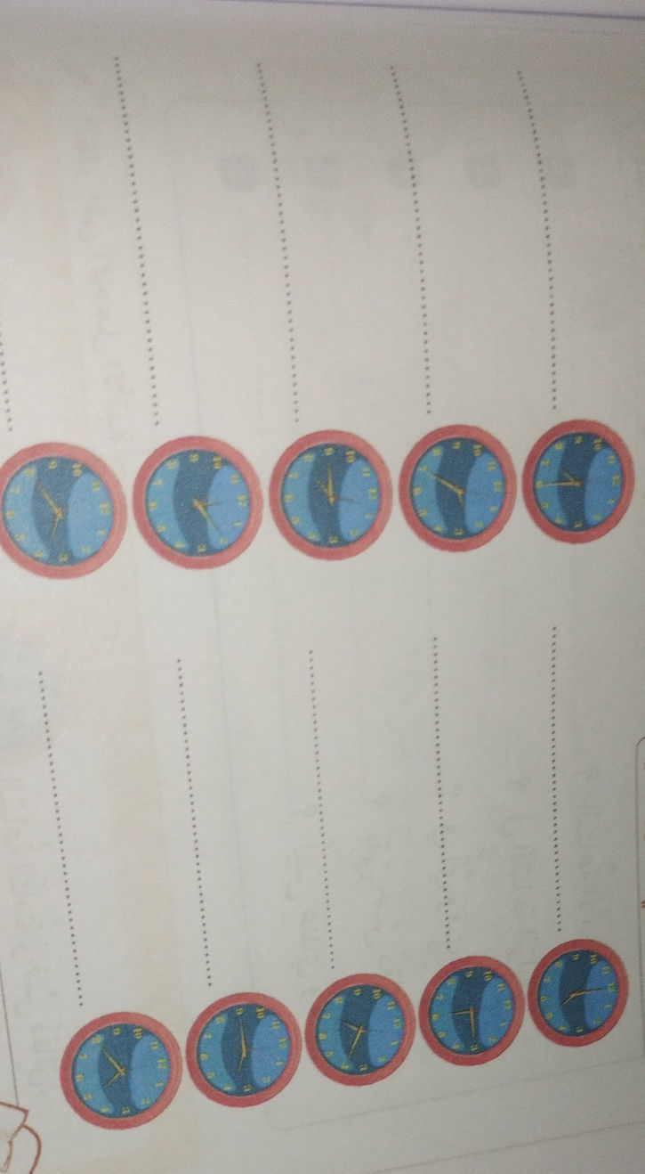 The image shows clocks with different times. | StudyX