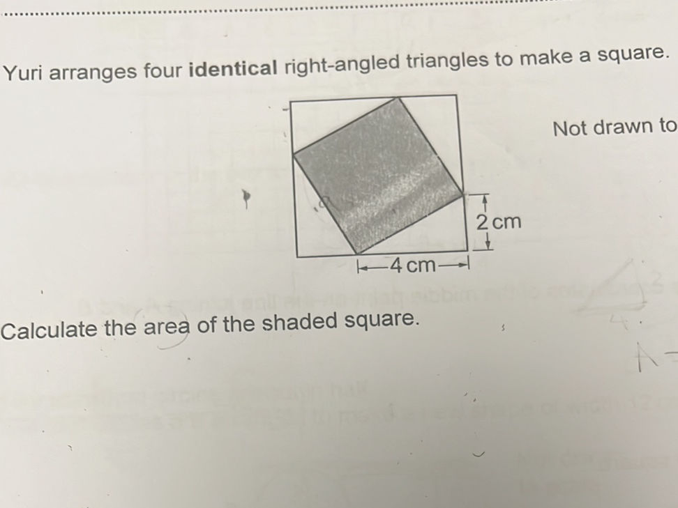 Yuri arranges four identical right-angled | StudyX