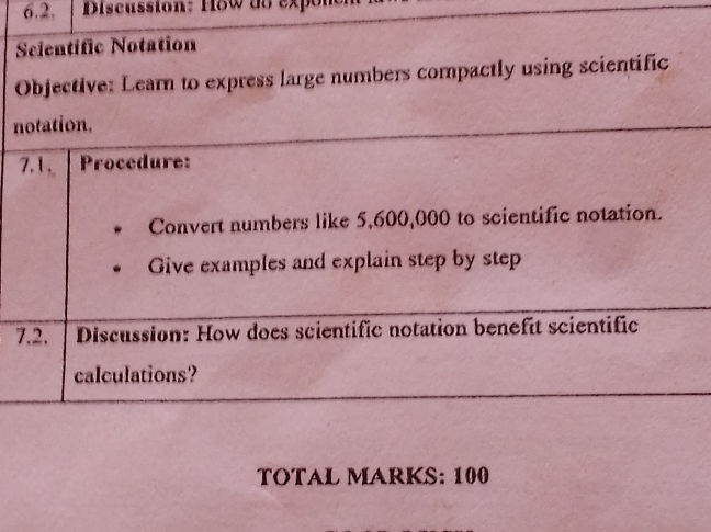 6.2. Discussion: How Scientific Notation | StudyX