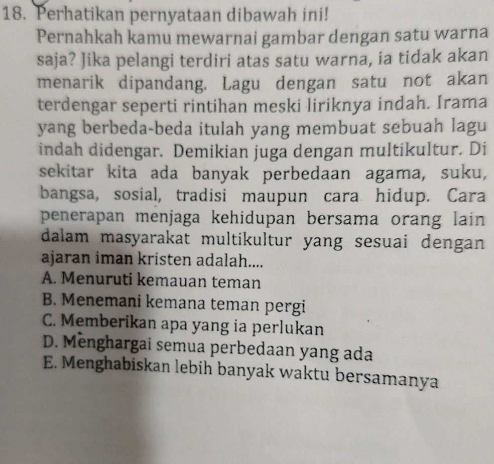 18. Perhatikan pernyataan dibawah ini! | StudyX