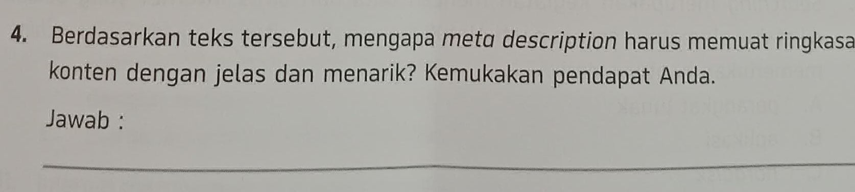 4. Berdasarkan teks tersebut, mengapa *meta | StudyX