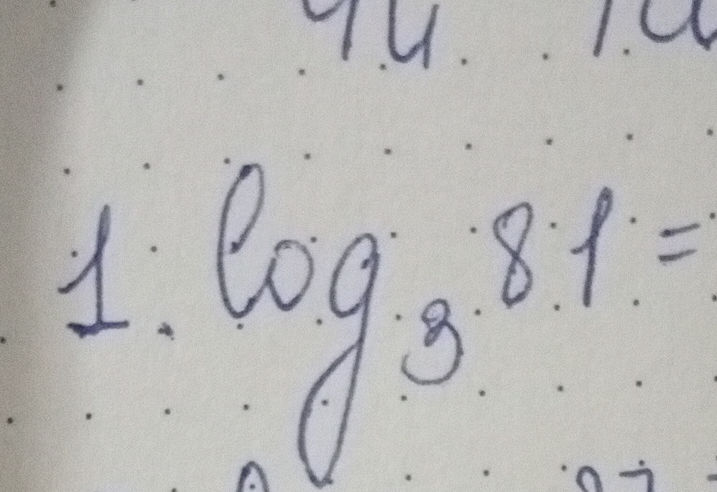 Solve Logarithm: log base 3 of 81 | StudyX