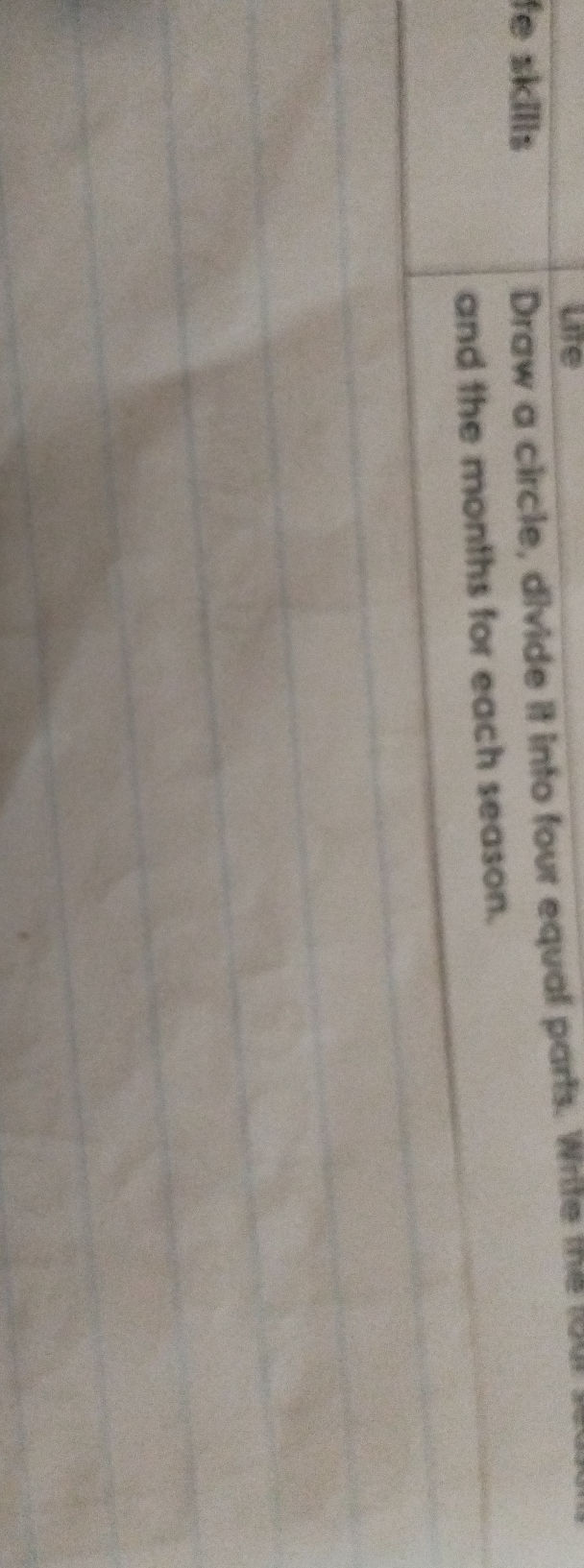 Draw a circle, divide it into four equal | StudyX