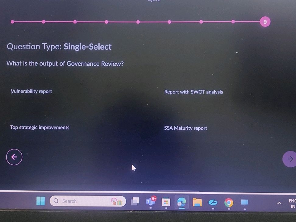 What is the output of Governance Review? | StudyX