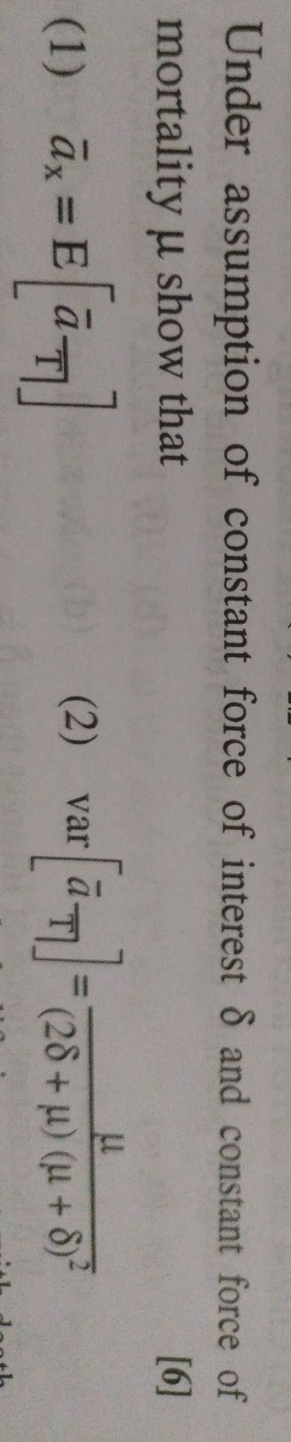 Under assumption of constant force of | StudyX