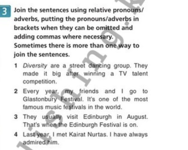 3 Join the sentences using relative | StudyX