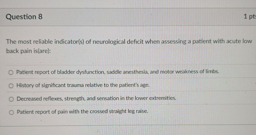 The most reliable indicator(s) of | StudyX