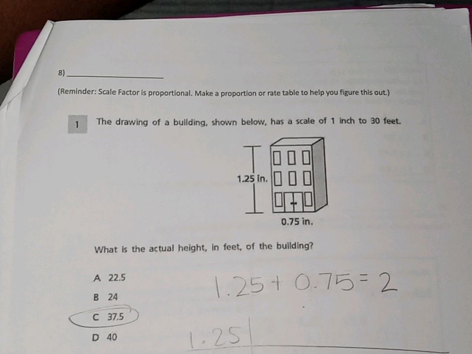 The drawing of a building, shown below, has | StudyX
