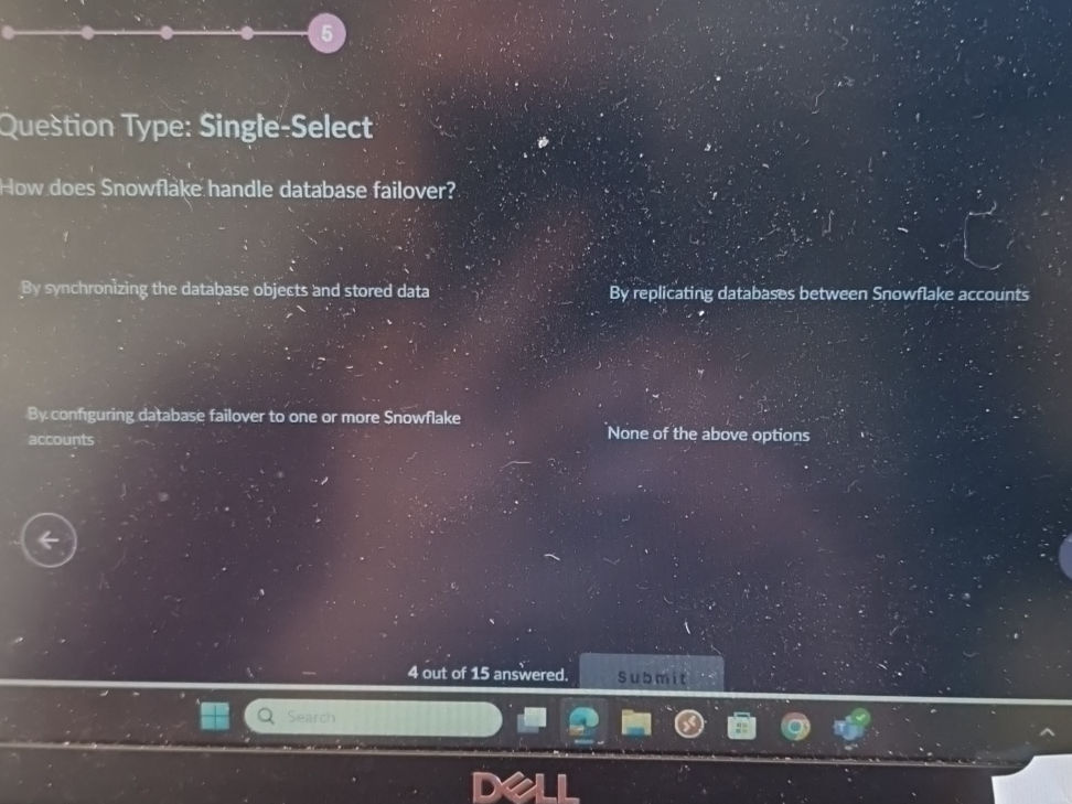 How does Snowflake handle database failover? | StudyX