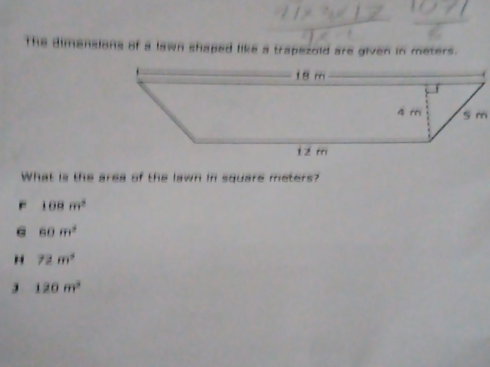 The dimensions of a lawn shaped like a | StudyX