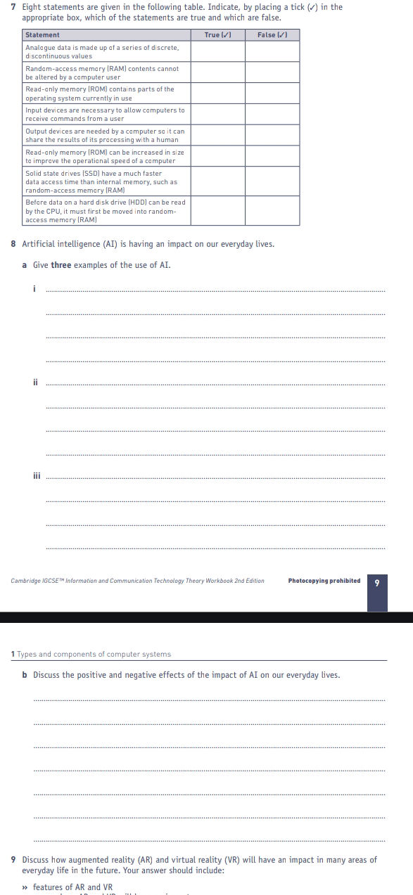 7 Eight statements are given in the | StudyX