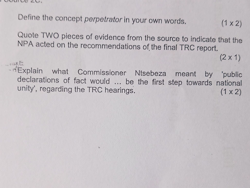 Define the concept perpetrator in your own | StudyX