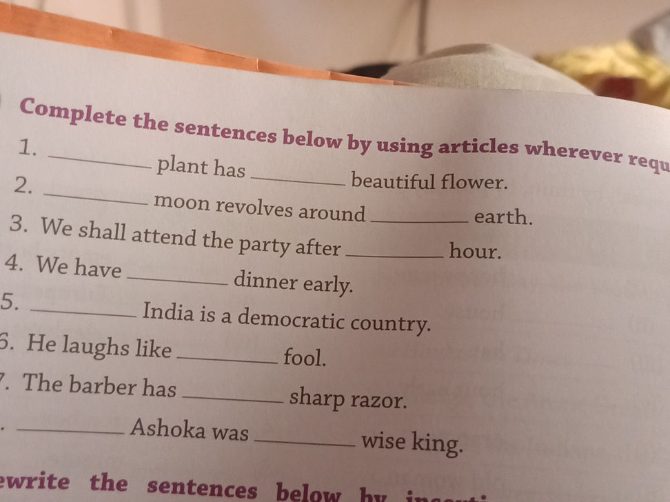 Complete the sentences below by using | StudyX