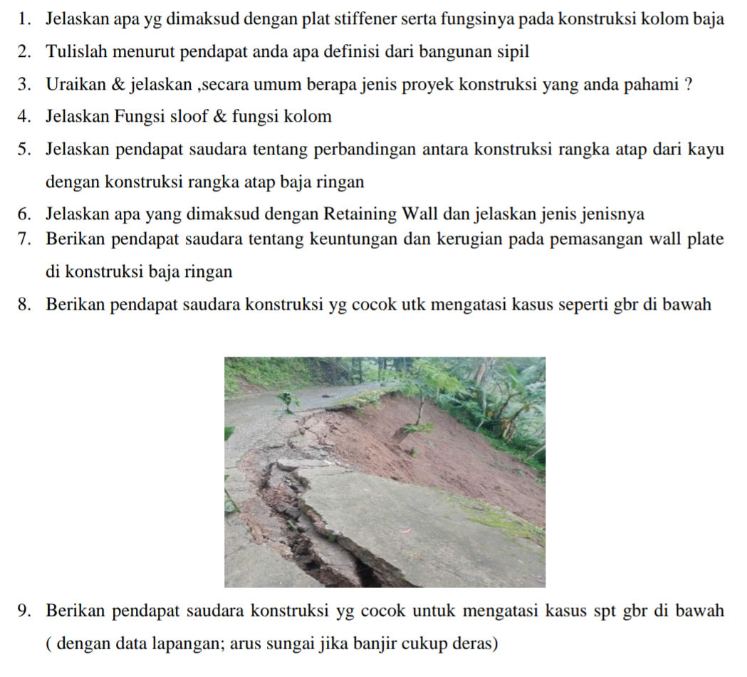 1. Jelaskan apa yg dimaksud dengan plat | StudyX