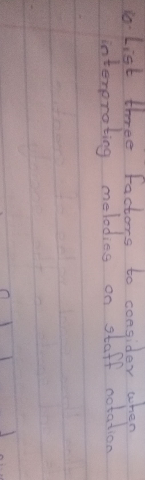 To list three factors to consider when | StudyX