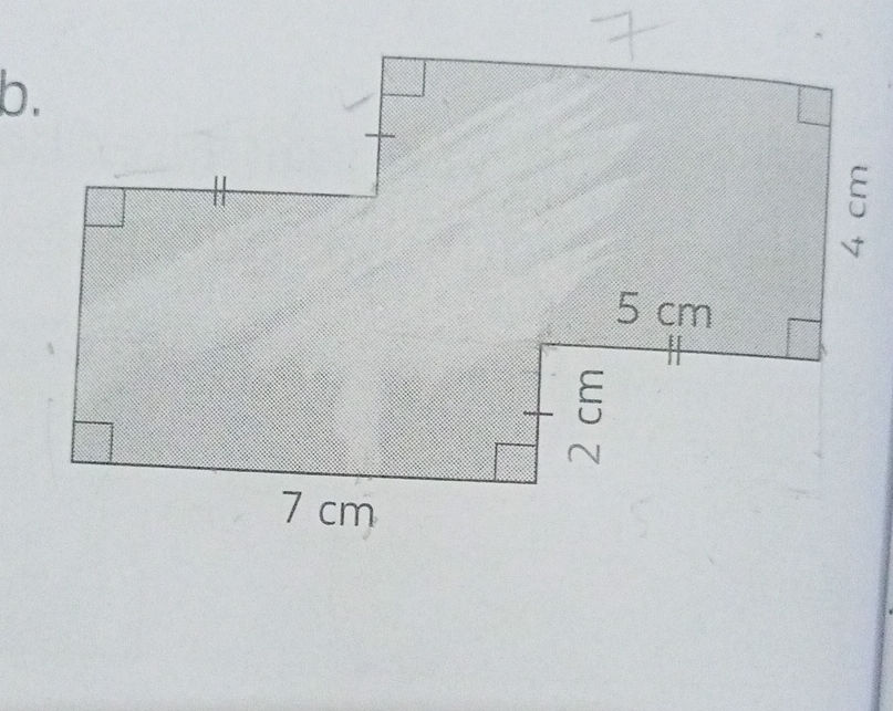 The image shows a composite shape with the | StudyX