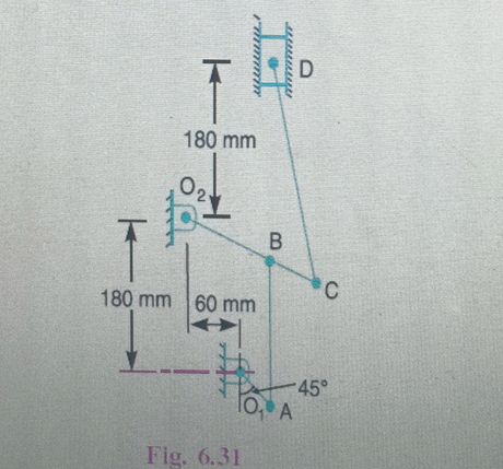 The image shows a mechanism with labeled | StudyX