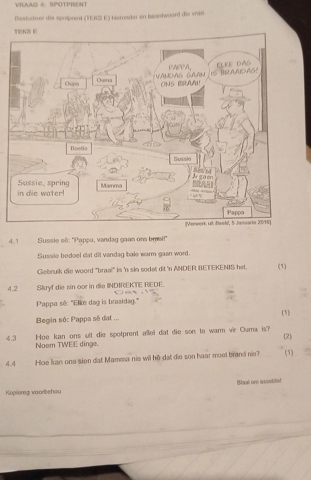 4.1 Sussie sê: "Pappa, vandag gaan ons | StudyX