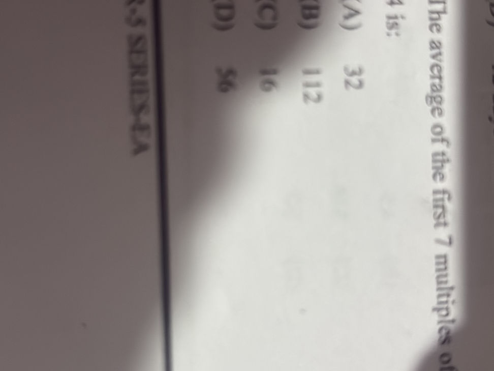 The average of the first 7 multiples of 4 | StudyX