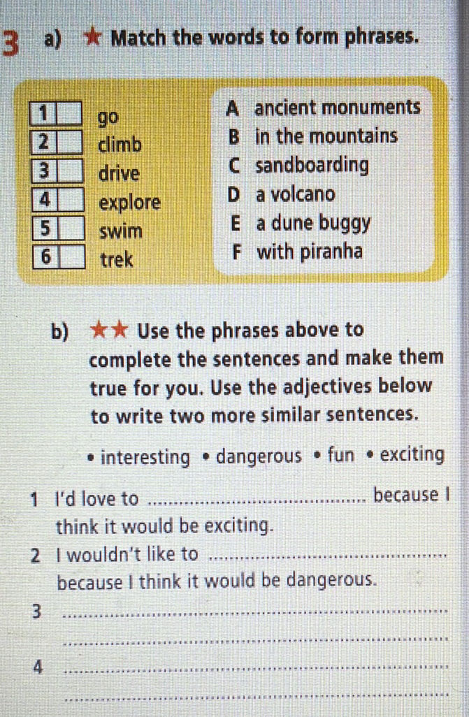 3 a) Match the words to form phrases. | | | StudyX