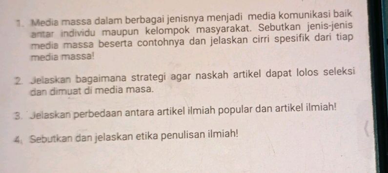 1. Media massa dalam berbagai jenisnya | StudyX