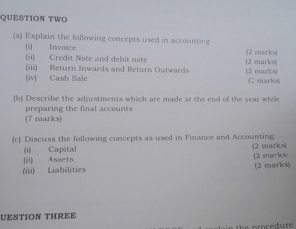 (a) Explain the following concepts used in | StudyX