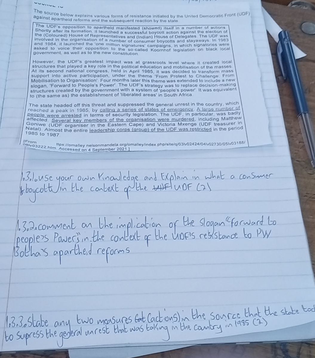 1.3.1. Use your own knowledge and explain in | StudyX