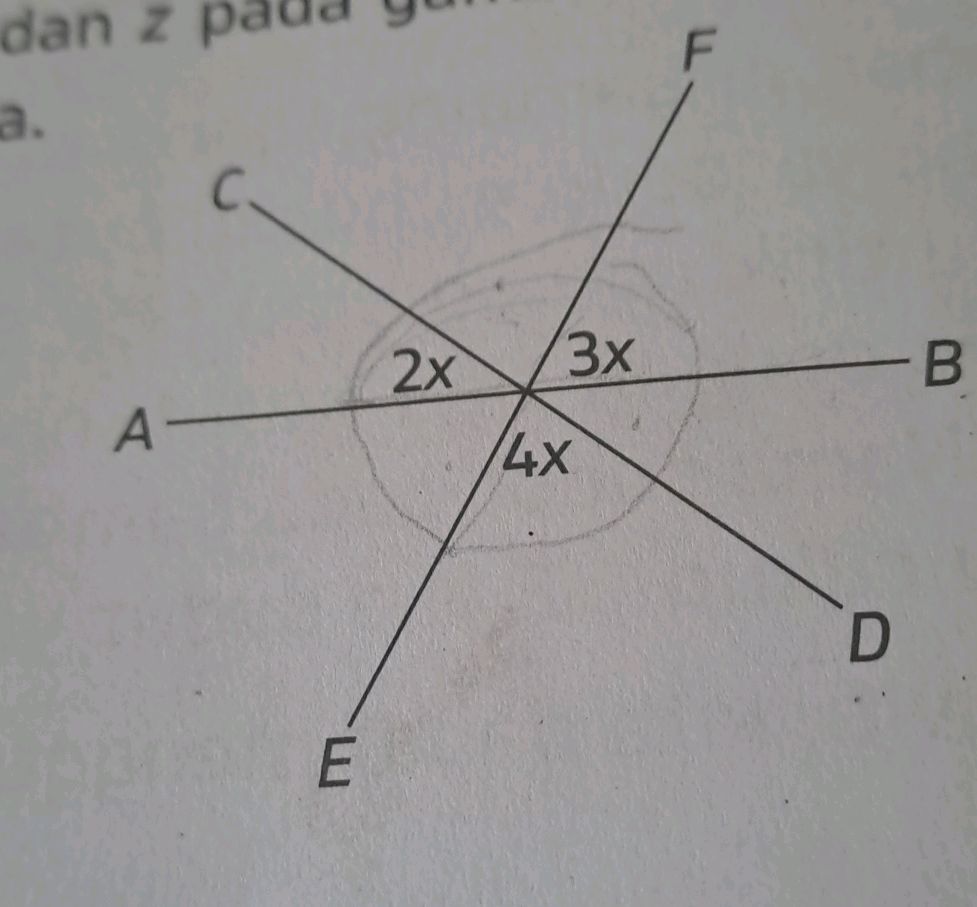 The angles around a point sum to 360 | StudyX