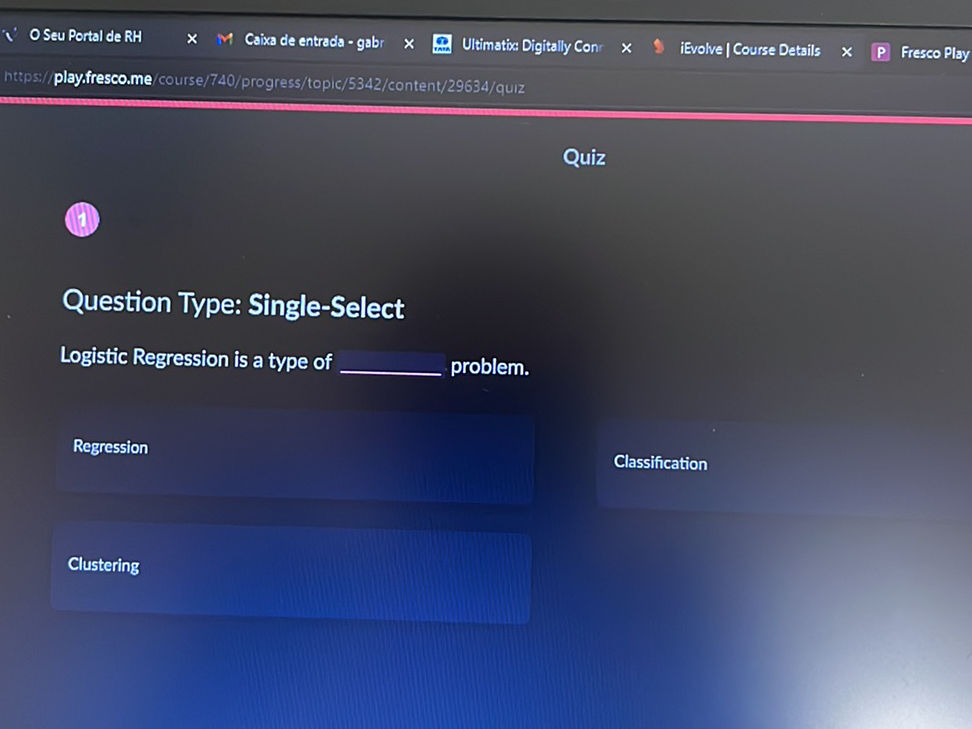 Logistic Regression is a type of ______ | StudyX