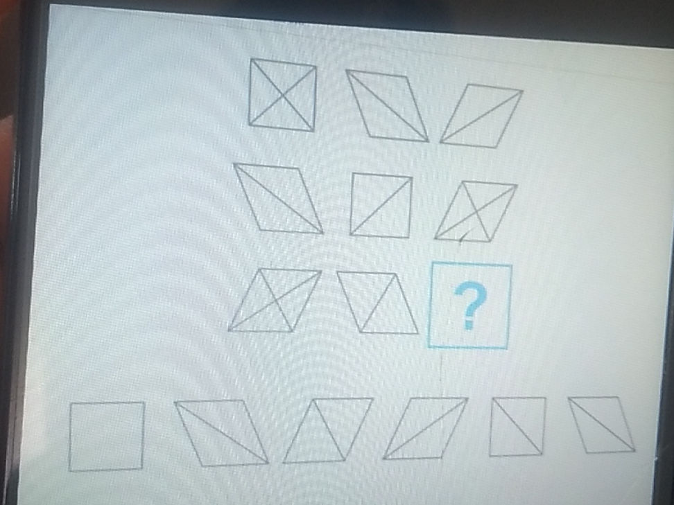 Identify the missing shape in the pattern. | StudyX