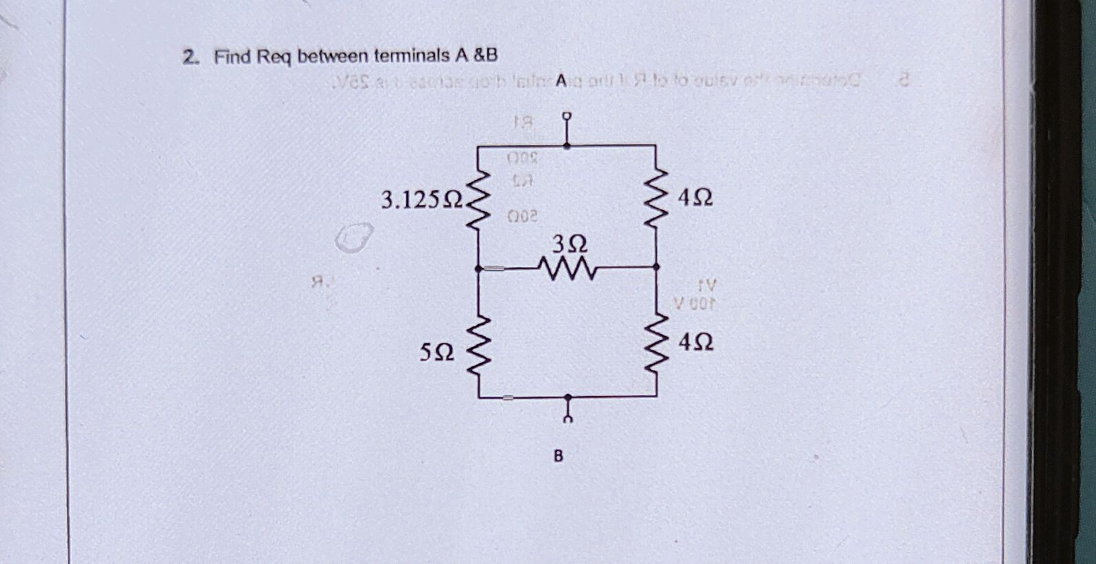 2. Find Req between terminals A B This | StudyX