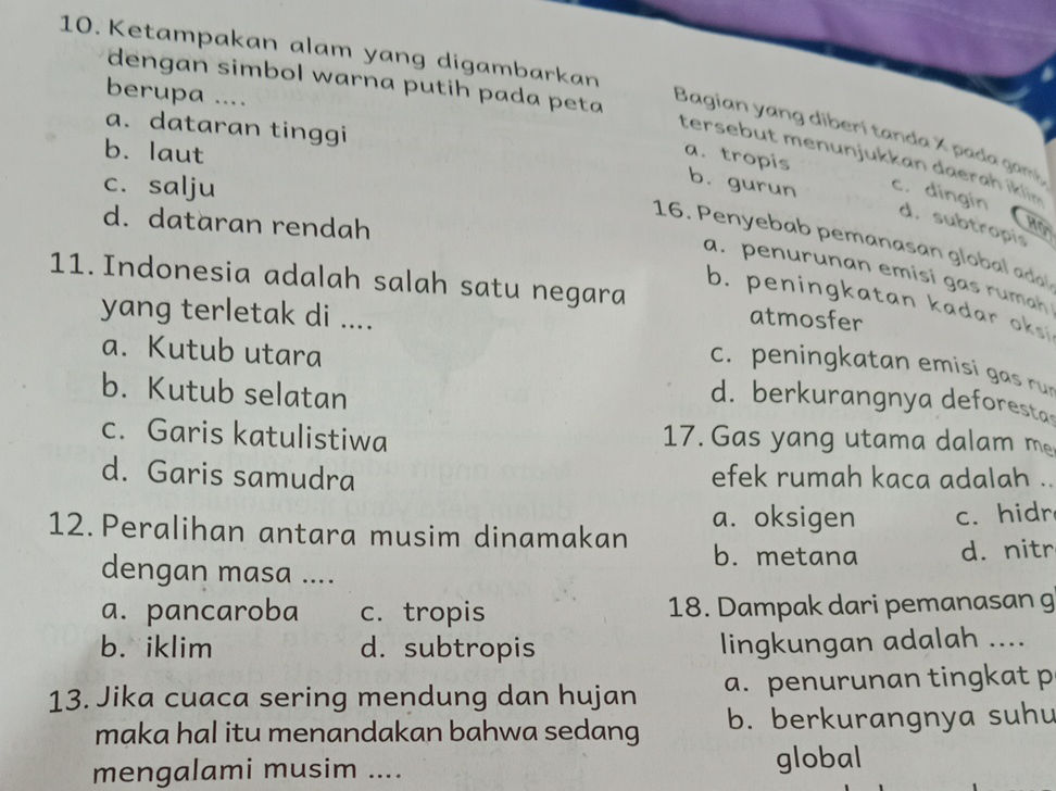 10. Ketampakan alam yang digambarkan dengan | StudyX