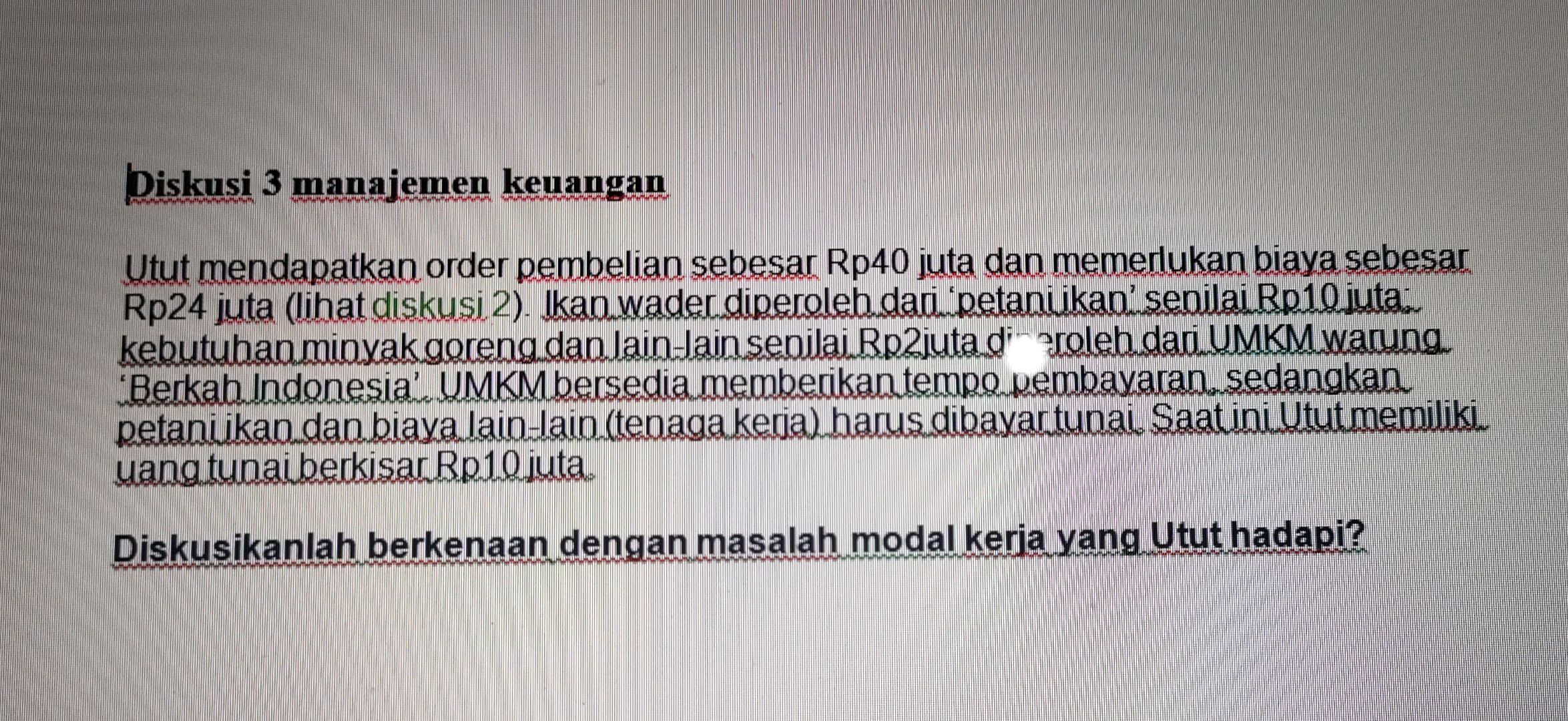 Diskusi 3 manajemen keuangan Utut