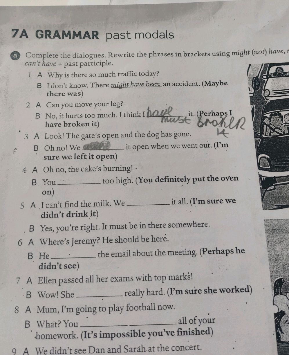 Complete the dialogues. Rewrite the phrases | StudyX