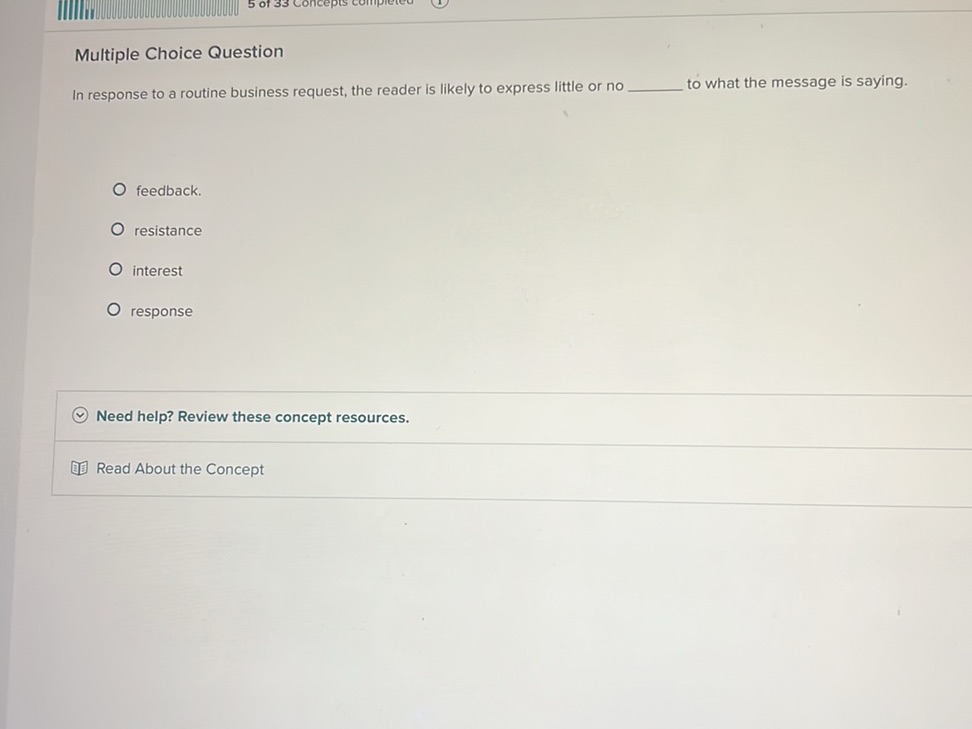 Multiple Choice Question In response to a | StudyX