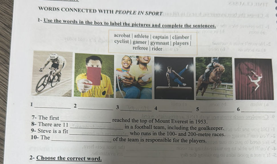 1- Use the words in the box to label the | StudyX