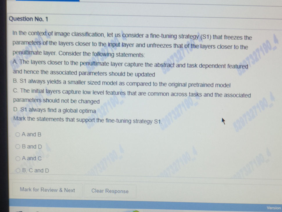 In the context of image classification, let | StudyX