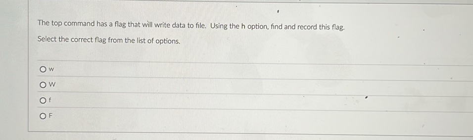 The top command has a flag that will write | StudyX