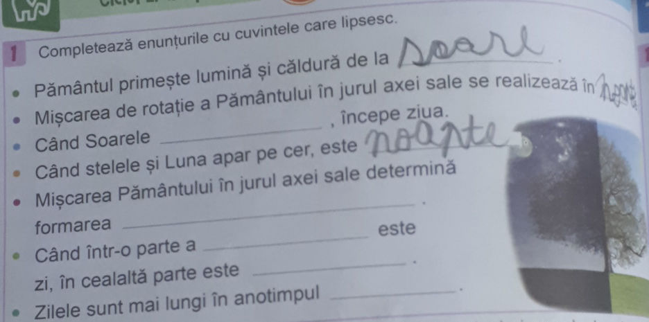 1 Completează enunțurile cu cuvintele care | StudyX