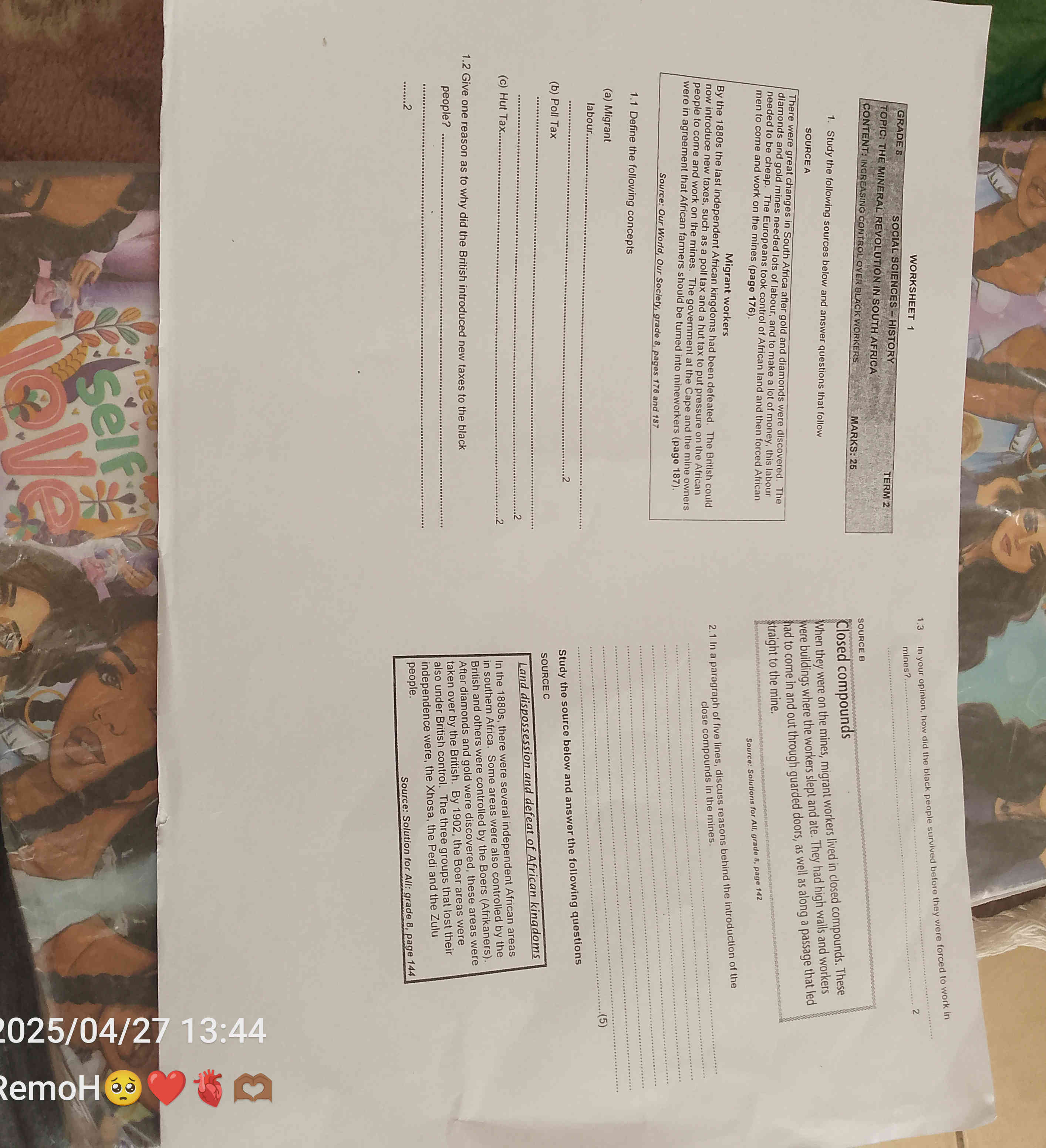 1. Study the following sources below and | StudyX